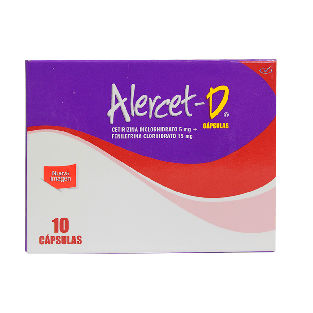 ALERCET D 5MG/15MG X 10 CAPSULAS-LOCATEL - locatelcolombia