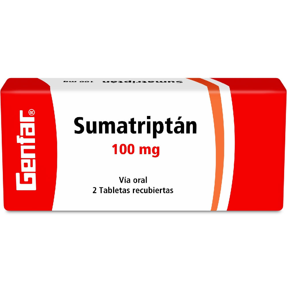 Genfar Sumatriptan 100Mg Caja X 2 Tabletas Recubiertas-LocatelColombia ...