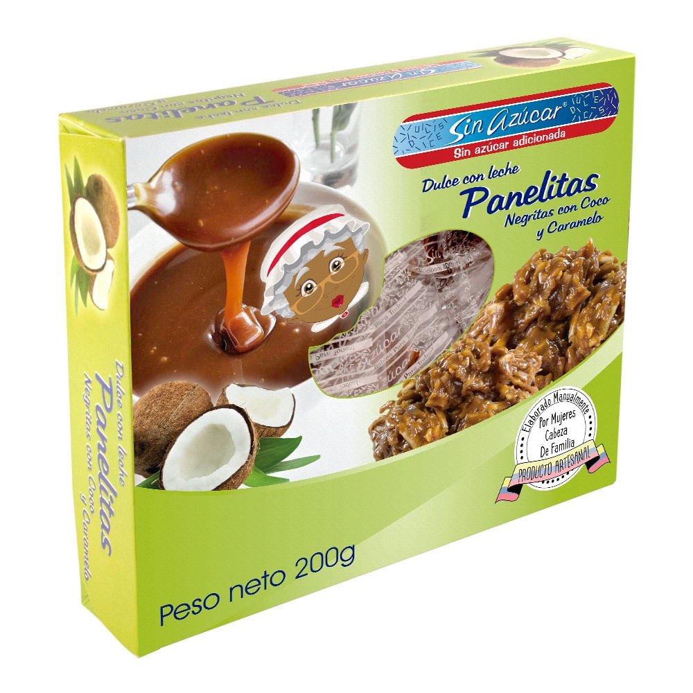 Panelitas Negrita Con Coco Konfyt Sin Azucar X 200G-Locatel Colombia ...