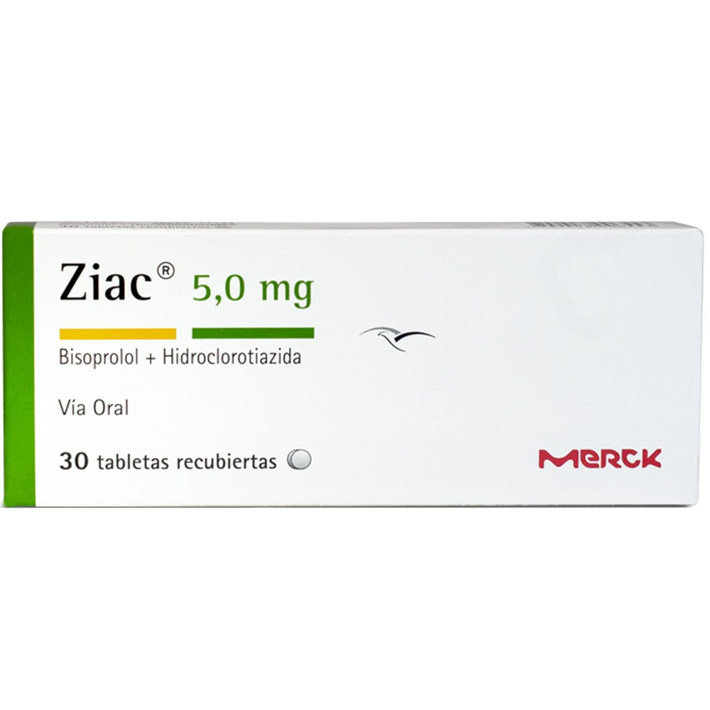 Ziac 5.0Mg Caja X 30 Tabletas - Locatel Colombia - locatelcolombia