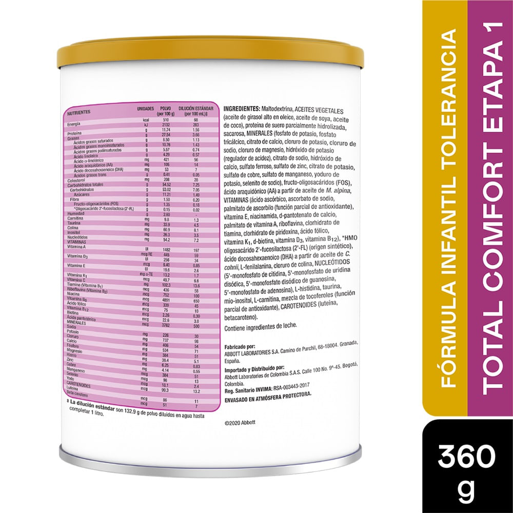 Formula Infantil Similac Total Comfort Etapa 1 0-12Meses X 360G-Locatel ...